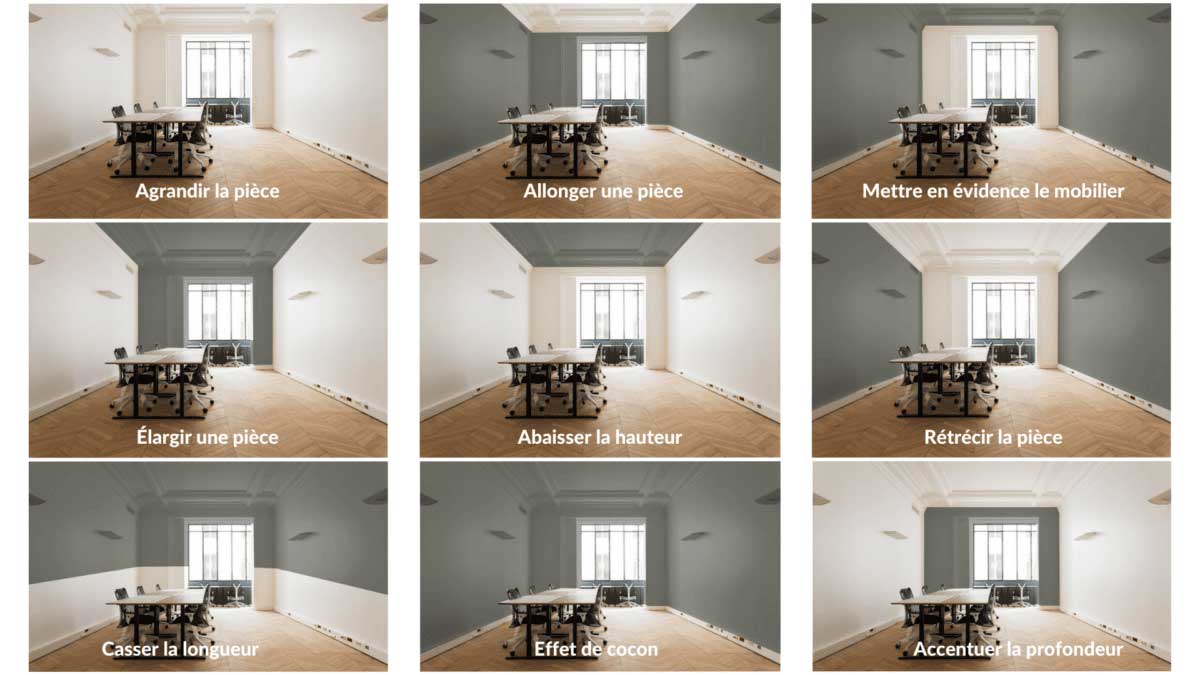 Astuce : quel pan de mur peindre pour agrandir une pièce ? - Husk Design